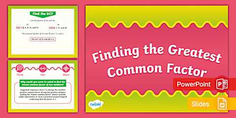 Sixth Grade Finding the Least Common Multiple PowerPoint & Google Slides