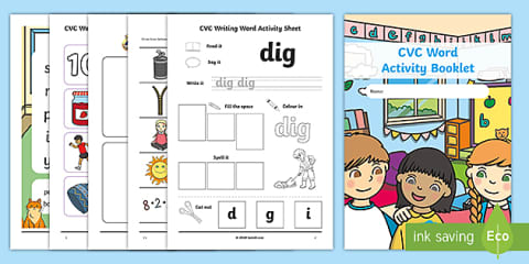 SEND CVC s, a, t, p, i, n Words Colour, Write & Read