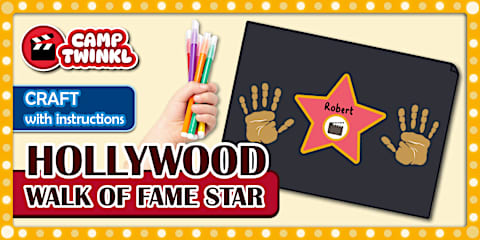 Editable Hollywood Star