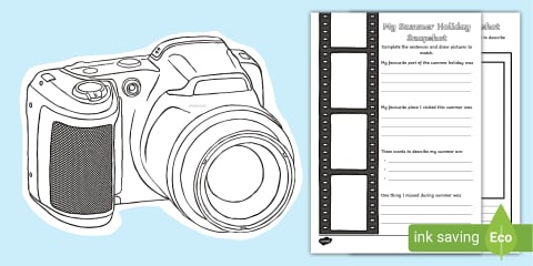 My Holiday Snapshots Writing Frame