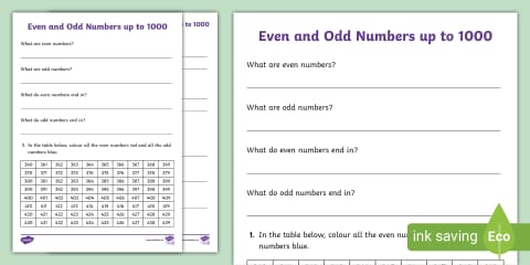 Odd and Even Numbers Outdoor Challenge Cards