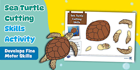 Triceratops Cutting Skills Activity