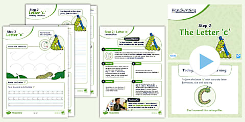 Twinkl Handwriting Scheme: Step 2 Curly Caterpillar Letter 'c' Pack