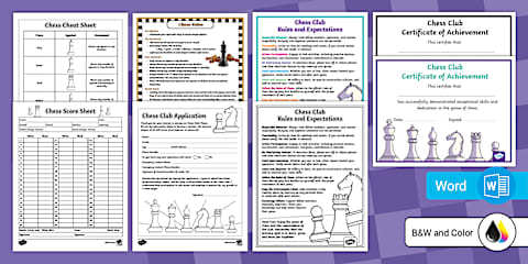 Printable Chess Game