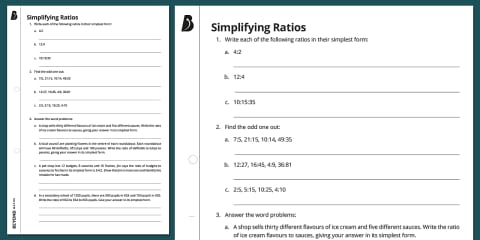Introduction to Simplifying Ratios