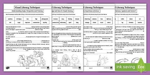 Visual Literacy Analysis and Techniques Worksheet
