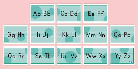 Cursive Alphabet Classroom Banner
