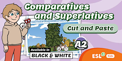 ESL Comparative and Superlative Adjectives - Game Cards [Kids, B1]
