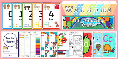 Scottish Botanical-Themed Classroom Set Up Pack