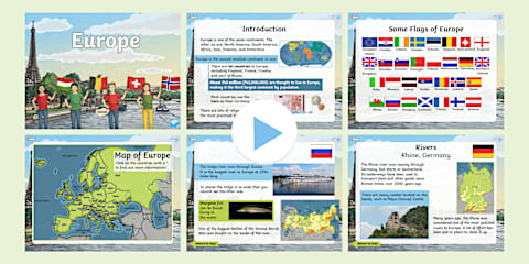 Introduction to Europe Lesson Teaching Pack