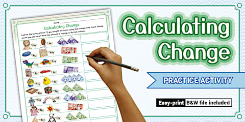 Corner Shop Payment and Change Math Centre