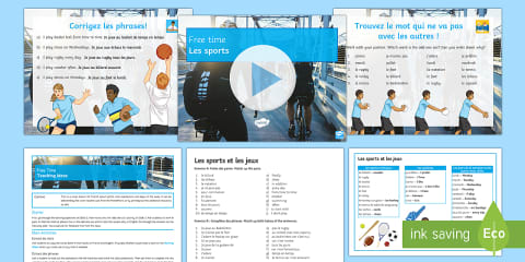 Sports Worksheet French