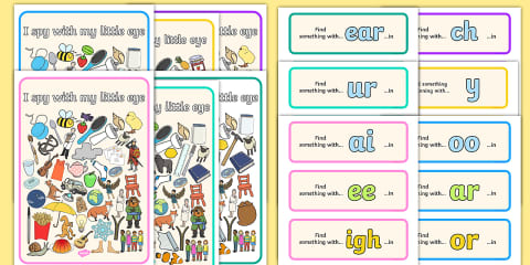 I Spy Digraph and Trigraph Activity Sheets