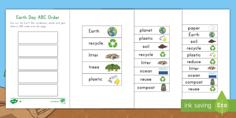 Earth Day Word Mat