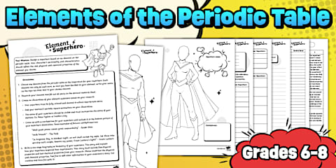 Sixth Grade Periodic Table of Elements Science Lesson Pack
