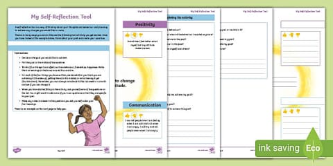 Student Self-Reflection Sheet