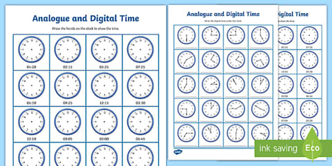 Year 3 Tell and Write the Time Differentiated Worksheets