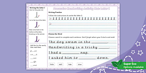 Precursive Handwriting Activity Mat: Letter p