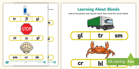 Consonant Blends Read and Write Activity Pack