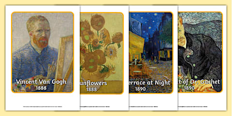 KS1 Vincent Van Gogh Fact File and Quiz