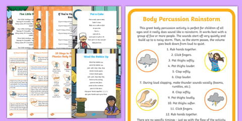 Twinkl Symbols: Body Percussion Flashcards