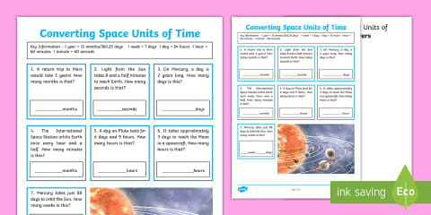 Converting Units of Time Scavenger Hunt