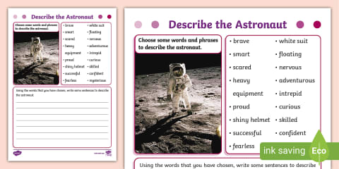 Astronaut Job Advert Writing Template
