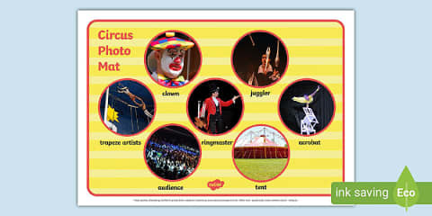 Circus Themed Months of the Year Bunting