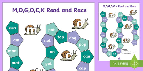 SATPIN Games - Phonics Read and Race Game