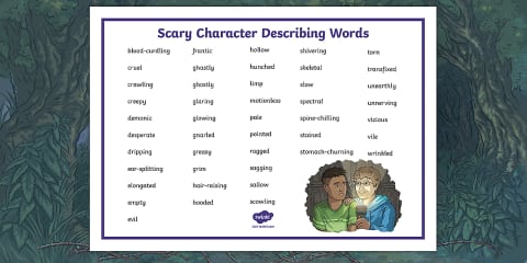 Words Phrases to Create Tension Suspense and Mystery Word Mat