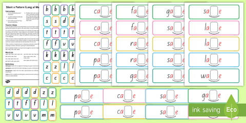 Silent e Pattern (Long i) Make a Word Game