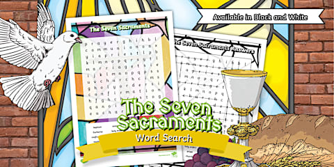 Eucharist Symbols Display Poster