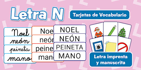 Tarjetas: Letra N