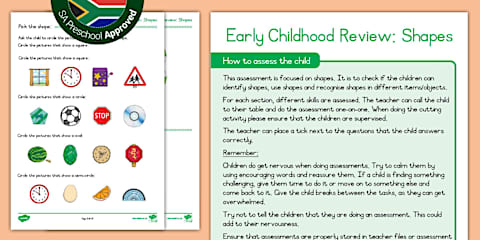 Preschool: Early Childhood Review: Numeracy Checklist