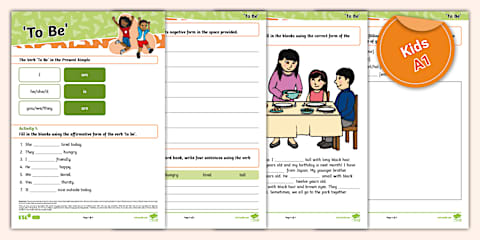 ESL Simple Present 'To be' Powerpoint Quiz [Kids, A1]