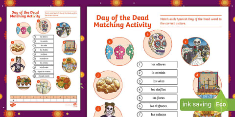 Spanish: Day of the Dead Word Search