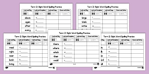 Third Grade Dolch Sight Words Assessment