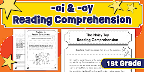 First Grade -ing Reading Comprehension Worksheet