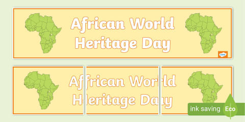African World Heritage Day Primary Activity Pack