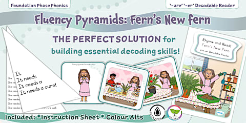 Foundation Phase Phonics - 'a-e' Decodable Readers - Fluency Pyramids ...