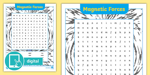 Magnets Word Search for K-2nd Grade