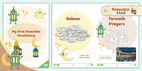 All About Ramadan Activity Booklet for K-2nd Grade