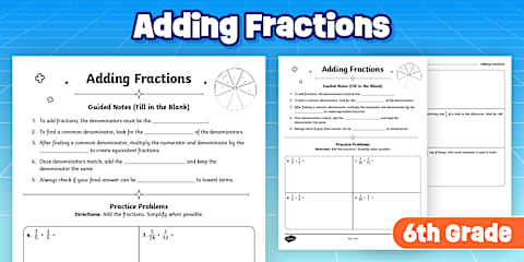 Sixth Grade Simplifying Fractions Using GCF Test