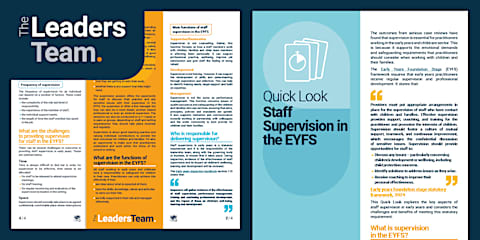 Active Supervision in Early Years