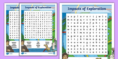 The Age of Exploration Word Search