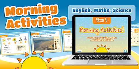 EYFS Literacy and Phonics Morning Challenge Activities PowerPoint