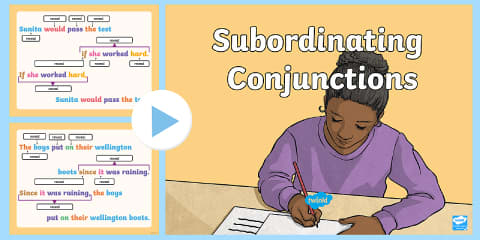 Subordinate Conjunctions Poster
