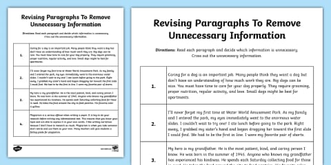 Sixth Grade Paragraph Scramble Using PEEL Worksheet