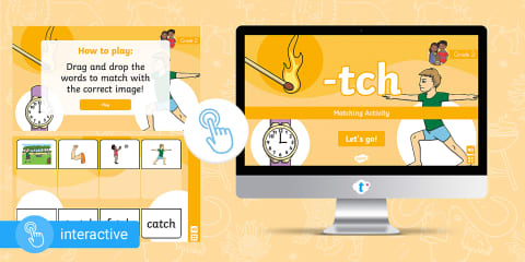 -ch or -tch Interactive Sorting Activity