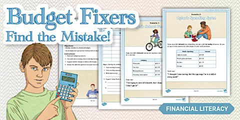 Grade 8 Financial Literacy Cloze Activity